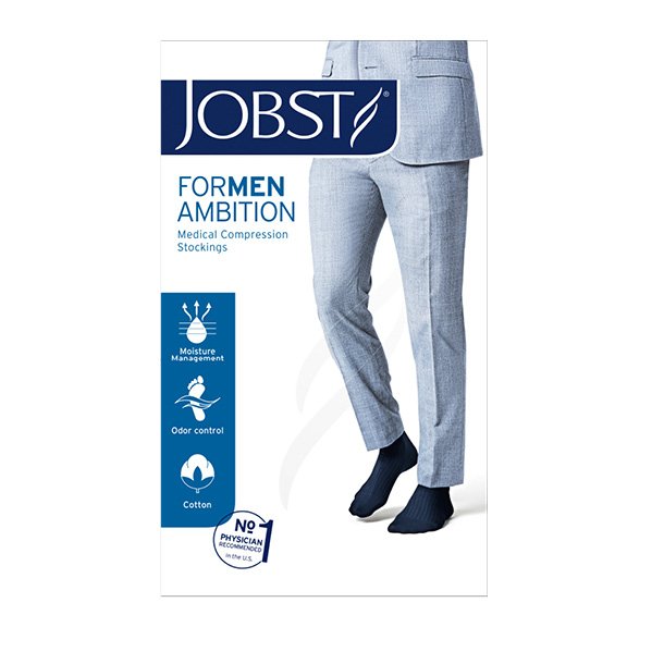 JOBST ForMen Ambition RAL Class 2, Compression Stockings, Black